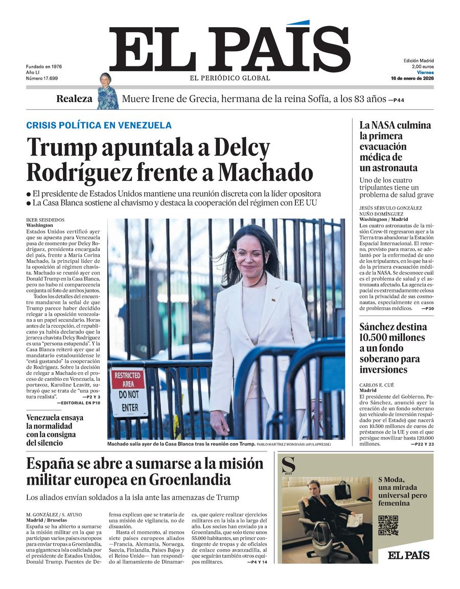 Prensa de Hoy El País - Capa de hoje
